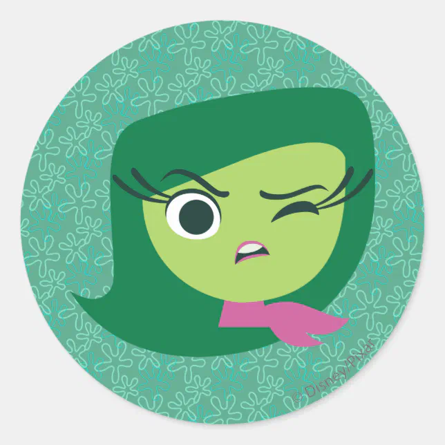 Disgust Classic Round Sticker | Zazzle