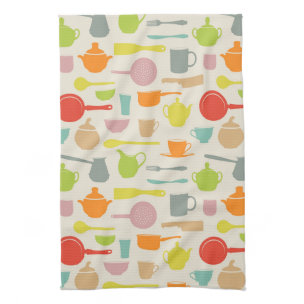 Dishes Pattern Fabric | Zazzle