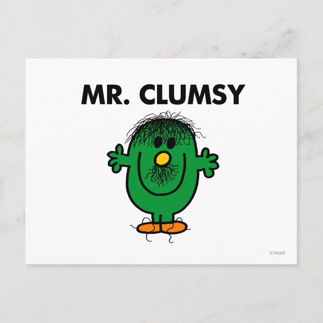 Disheveled Mr. Clumsy Postcard | Zazzle