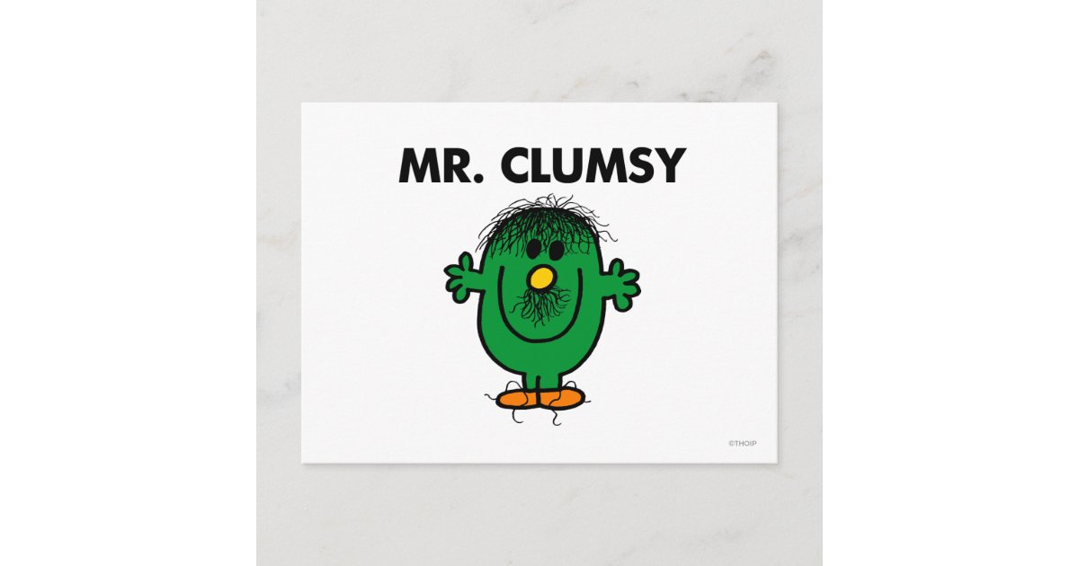 Disheveled Mr. Clumsy Postcard | Zazzle