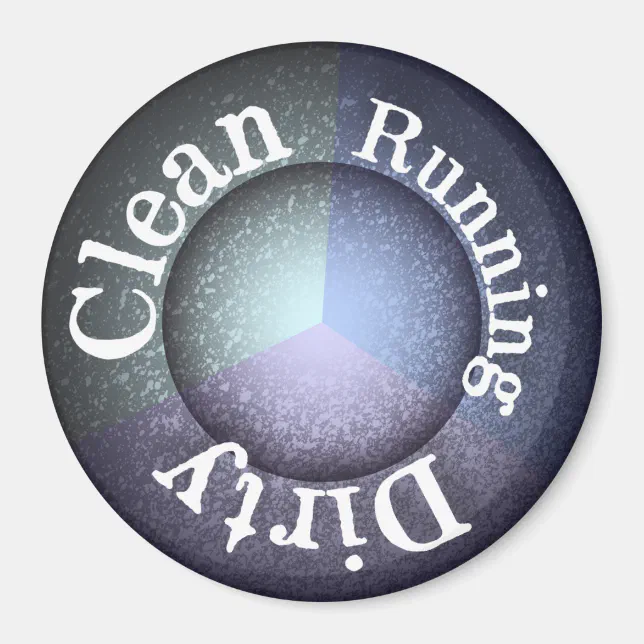 Dishwasher Clean Dirty Running Organizer Magnet | Zazzle