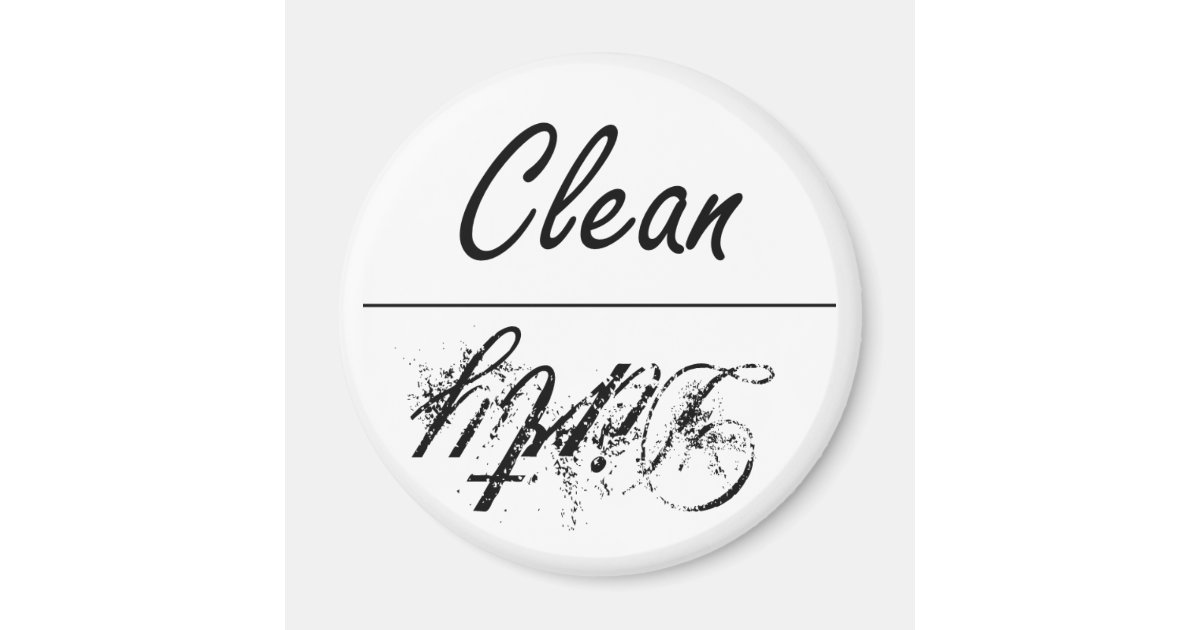 Dishwasher Magnet--Script Style Magnet | Zazzle