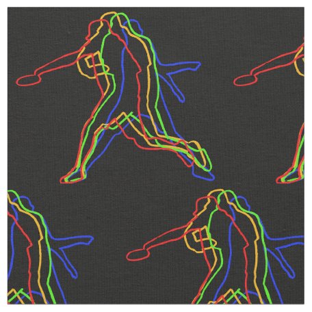 Disc Golf Driving sequence. Fabric | Zazzle