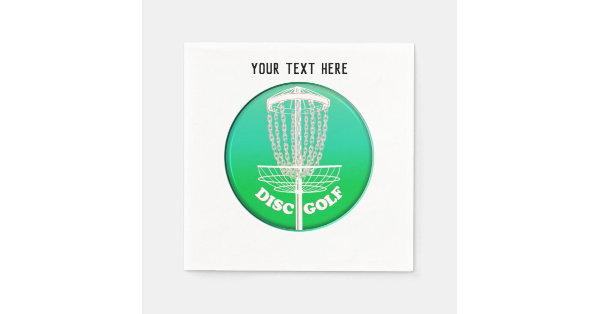 Disk Golf Frisbee Cage Napkins | Zazzle