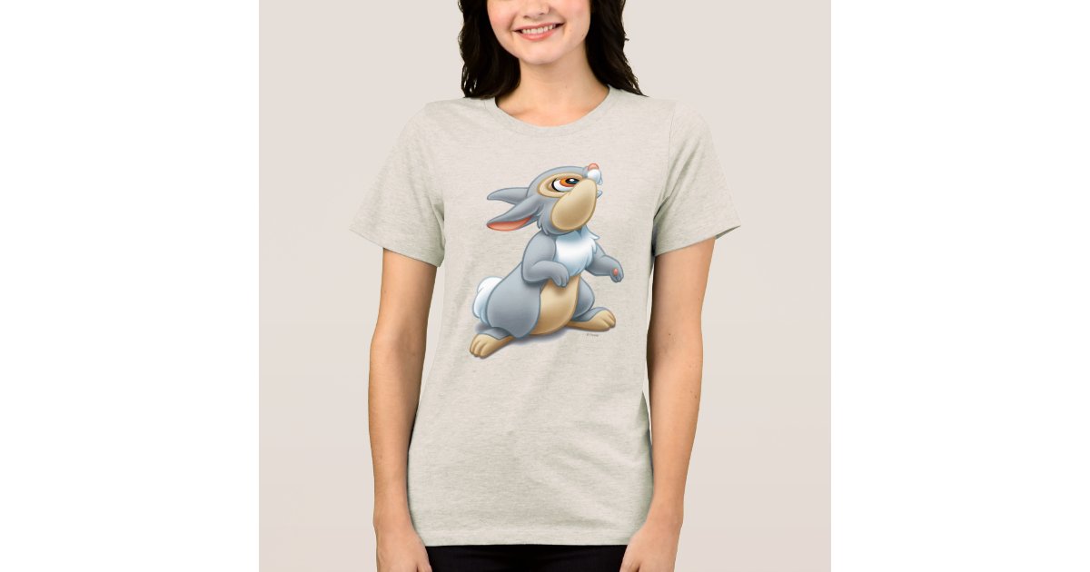 Disney Bambi Thumper sitting Tri-Blend Shirt | Zazzle