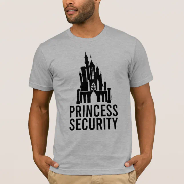 Disney Castle Badge | Princess Security T-Shirt | Zazzle
