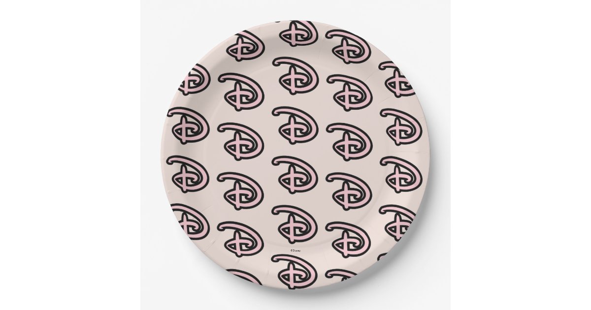 Disney D Logo Paper Plates | Zazzle
