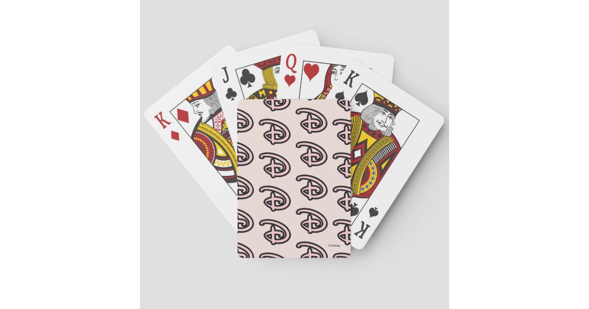 Disney D Logo Playing Cards | Zazzle