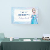 Disney Frozen Elsa Birthday Banner | Zazzle