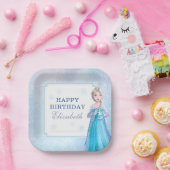 Disney Frozen Elsa Birthday Paper Plates | Zazzle