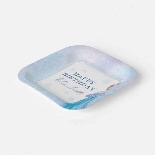 Disney Frozen Elsa Birthday Paper Plates | Zazzle