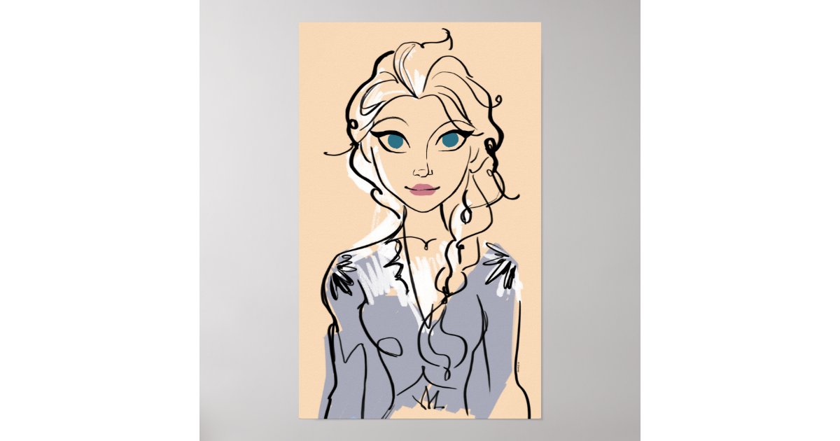 Disney Frozen | Portrait of Elsa Poster | Zazzle