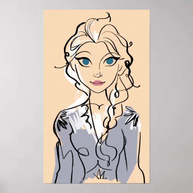 Disney Frozen | Portrait of Elsa Poster | Zazzle
