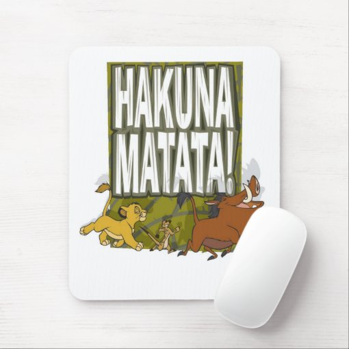 Disney Lion King Hakuna Matata! Mouse Pad | Zazzle
