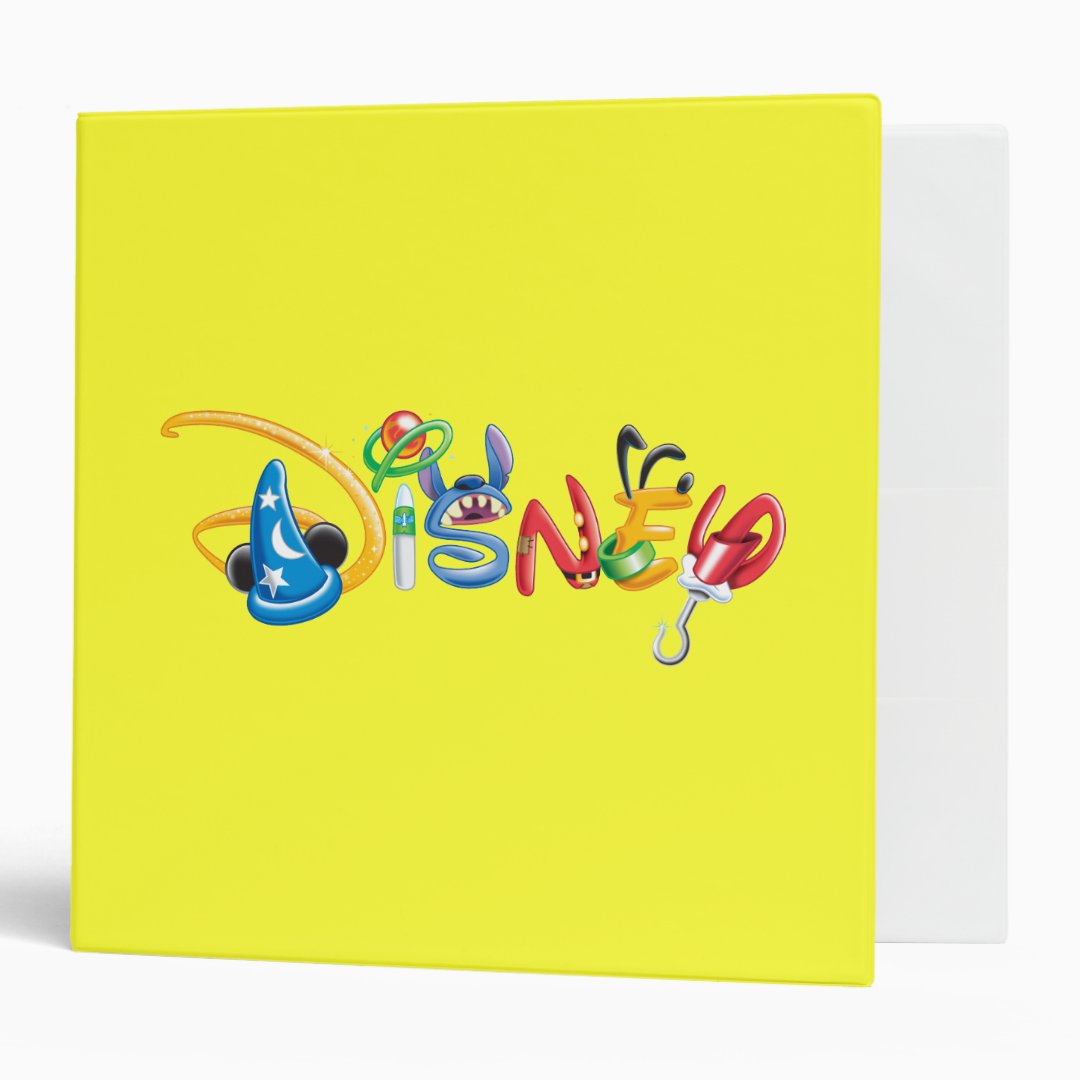 Disney Logo | Boy Characters 3 Ring Binder | Zazzle