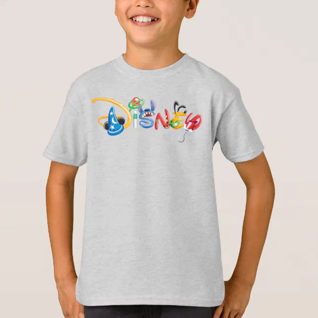 Disney Logo | Boy Characters T-Shirt | Zazzle