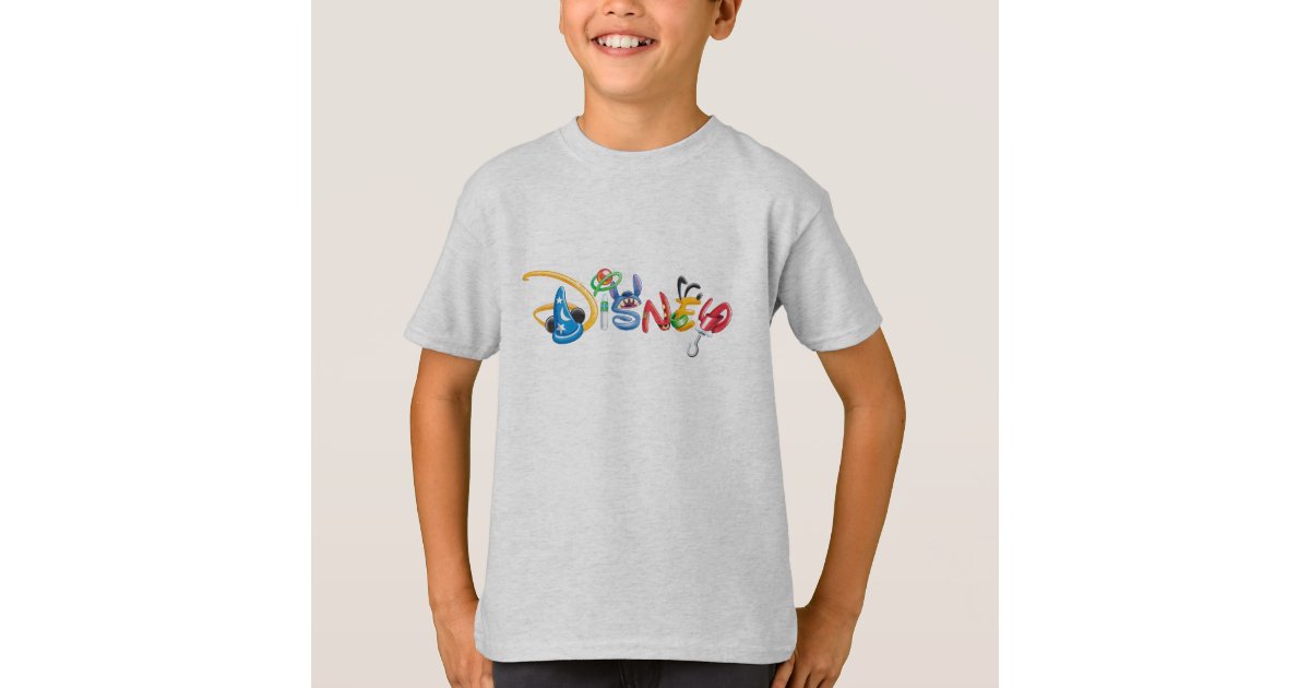 Disney Logo | Boy Characters T-Shirt | Zazzle