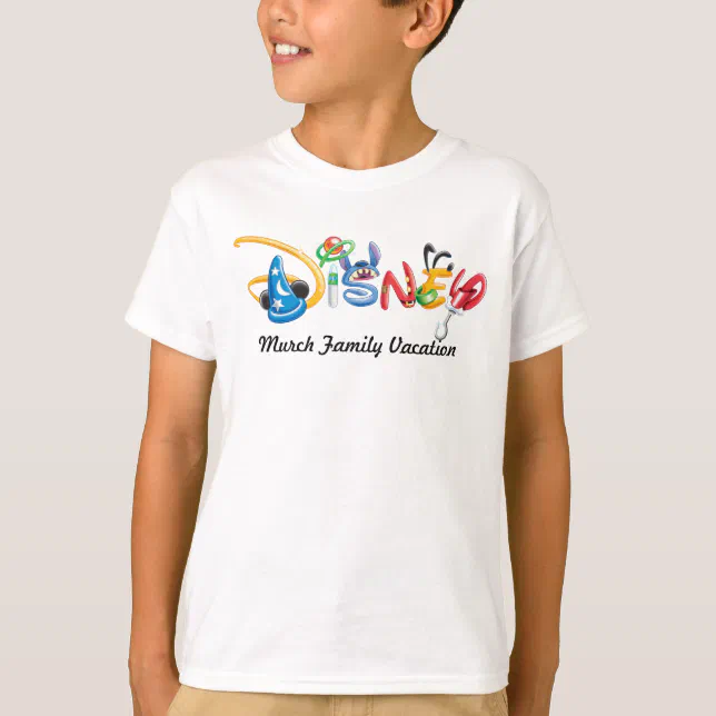 Disney Logo - Family Vacation T-Shirt | Zazzle