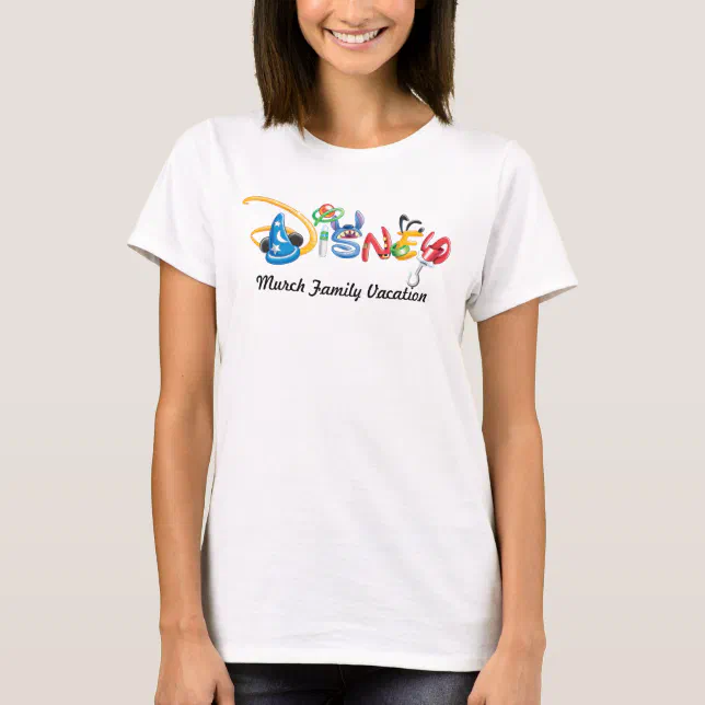 Disney Logo - Family Vacation T-Shirt | Zazzle