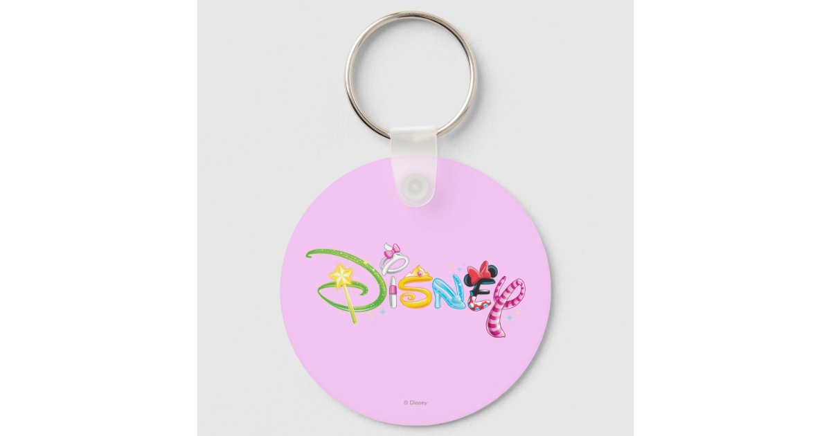 Disney Logo | Girl Characters Keychain | Zazzle