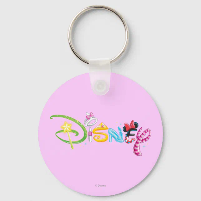 Disney Logo | Girl Characters Keychain | Zazzle