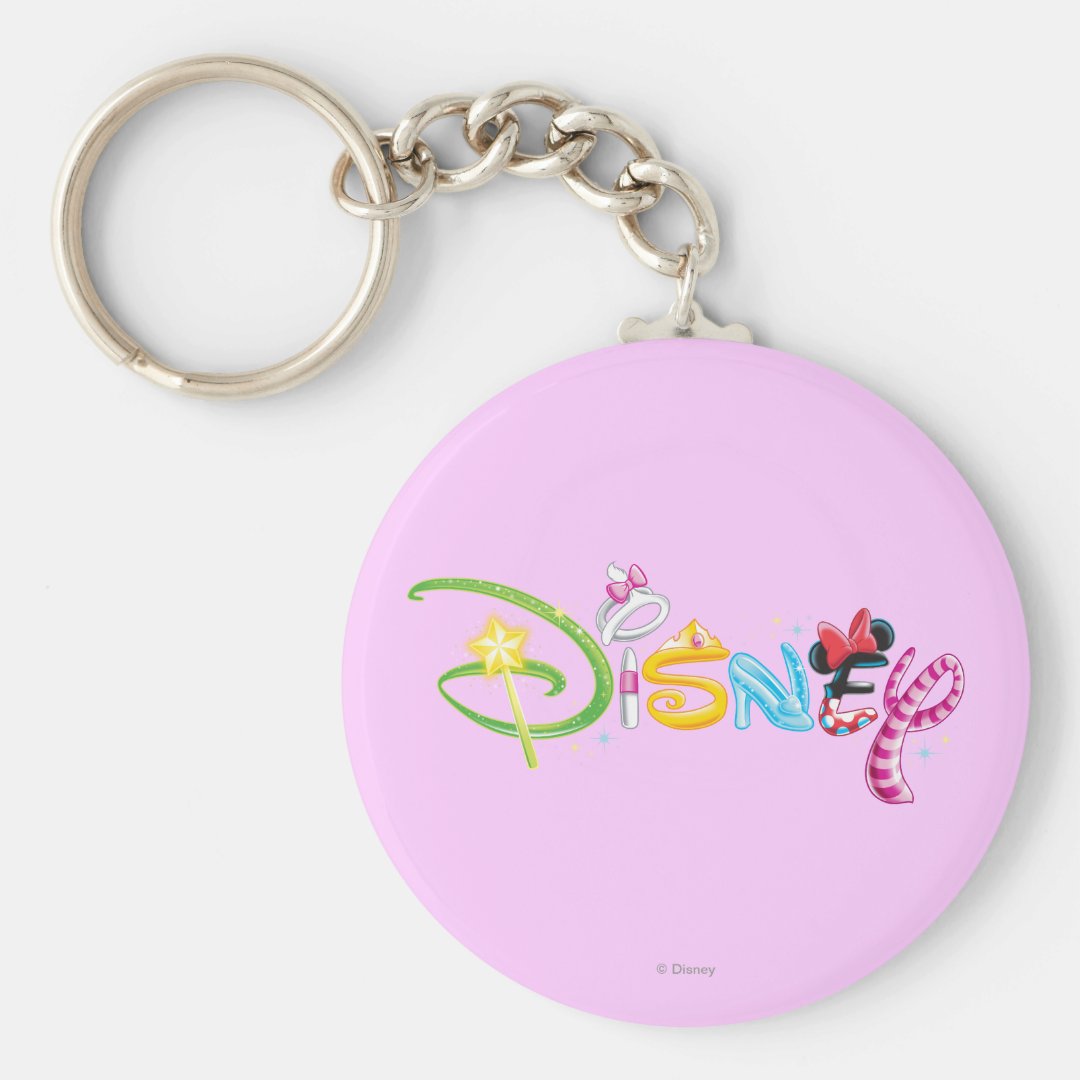 Disney Logo | Girl Characters Keychain | Zazzle
