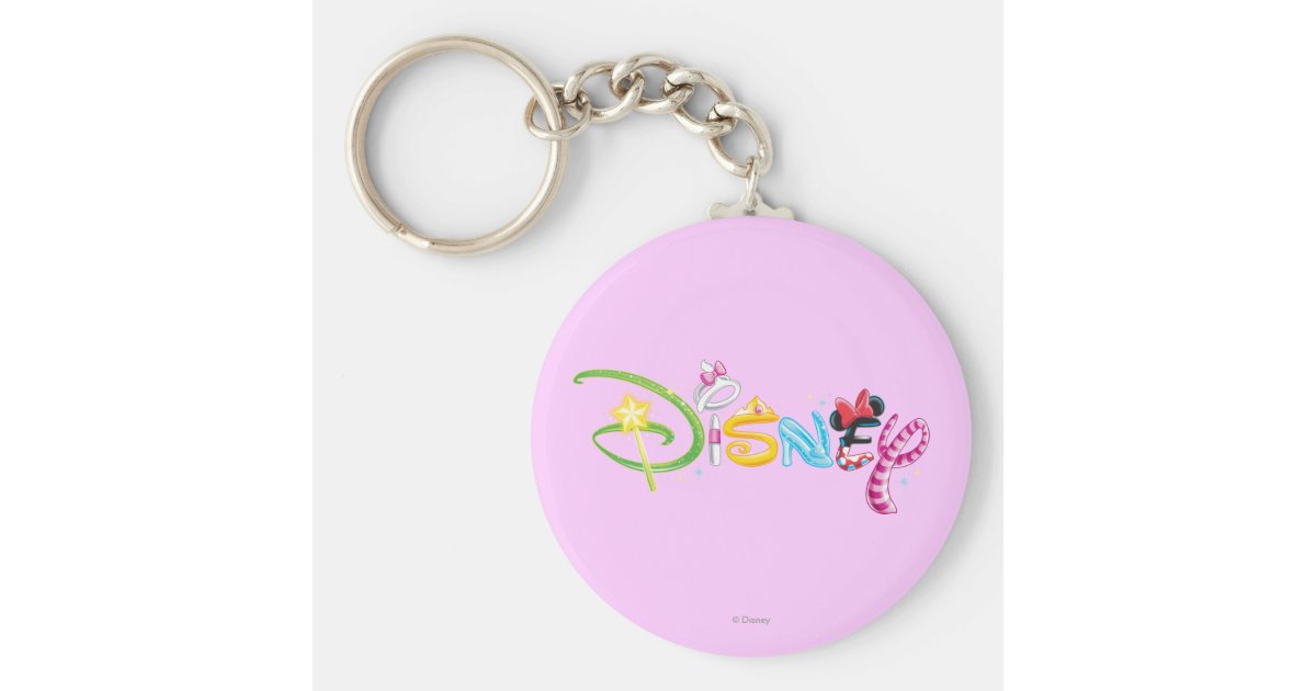 Disney Logo | Girl Characters Keychain | Zazzle.com