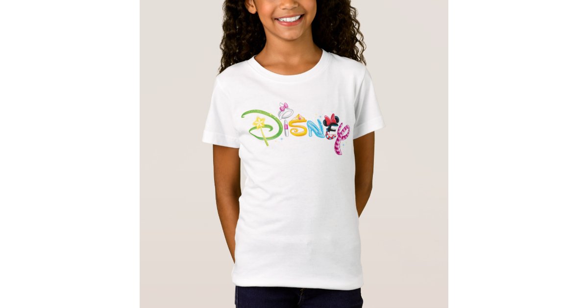 Disney Logo | Girl Characters T-Shirt | Zazzle