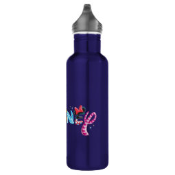 Disney Logo | Girl Characters Water Bottle | Zazzle