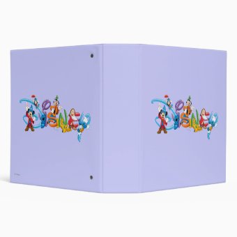 Disney Logo | Mickey and Friends Binder | Zazzle