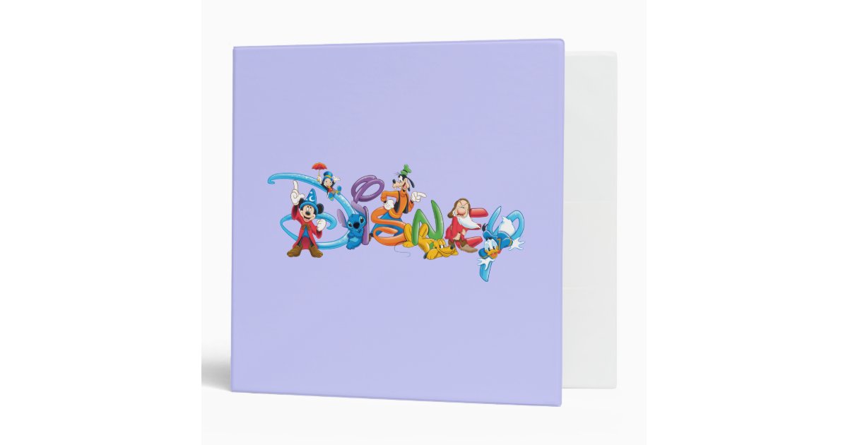 Disney Logo | Mickey and Friends Binder | Zazzle