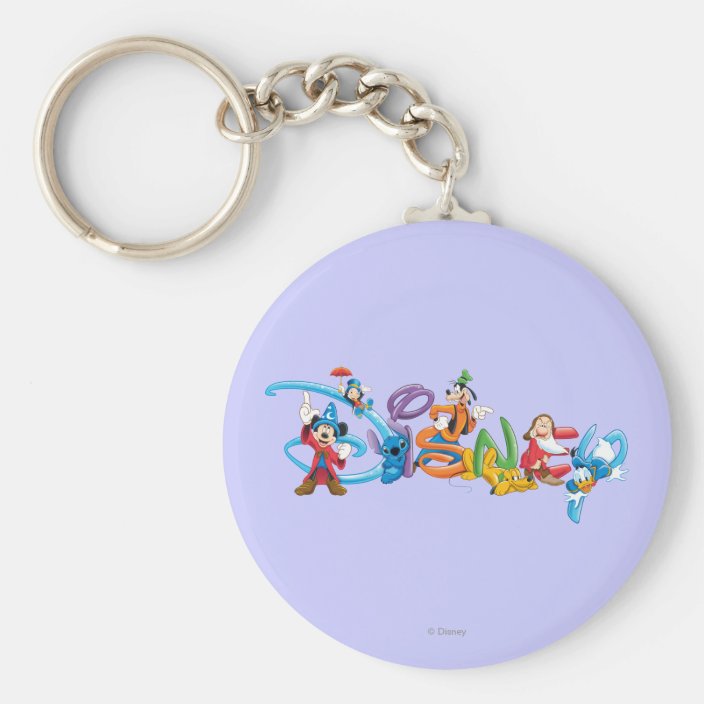 Disney Logo | Mickey and Friends Keychain | Zazzle.com