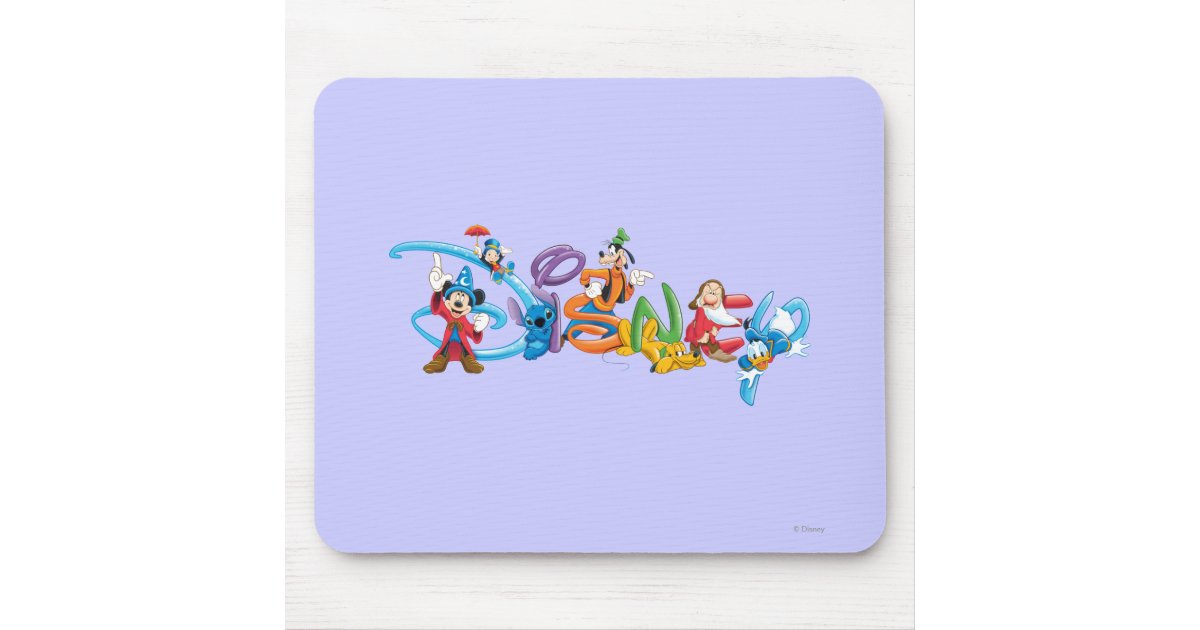 Disney Logo | Mickey and Friends Mouse Pad | Zazzle