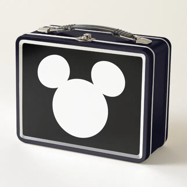 Disney Logo | Mickey Mouse Silhouette Metal Lunch Box | Zazzle