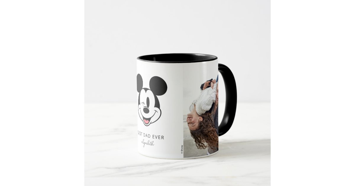 Disney Mickey Mouse Winking Face | Best Dad Ever Mug | Zazzle