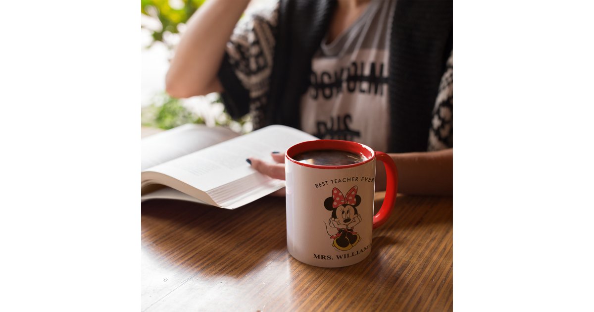 Disney | Minnie Mouse - Custom Teacher Mug | Zazzle