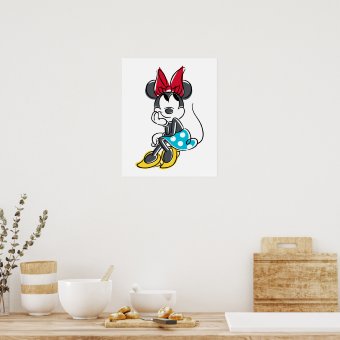 Disney Minnie Mouse | Minnie Eye Roll Poster | Zazzle