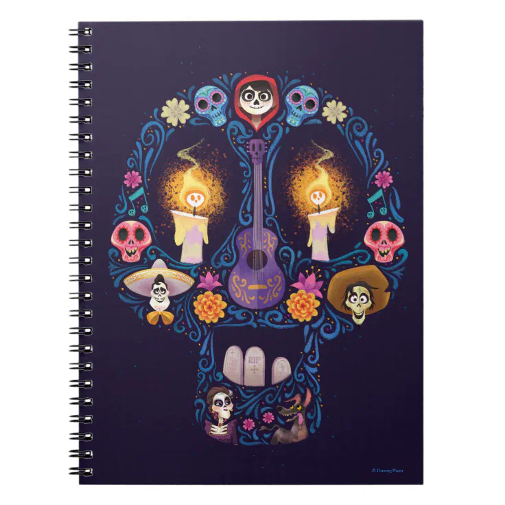 Disney Pixar Coco | Character Sugar Skull Notebook | Zazzle