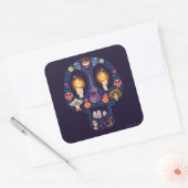 Disney Pixar Coco | Character Sugar Skull Square Sticker | Zazzle