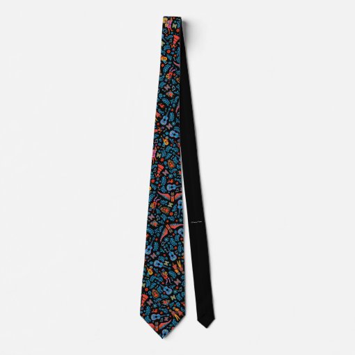 Disney Pixar Coco | Colorful Character Pattern Neck Tie | Zazzle