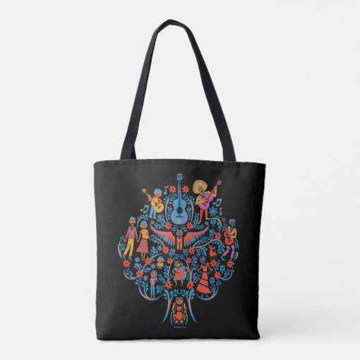 Disney Pixar Coco | Colorful Character Tree Tote Bag | Zazzle