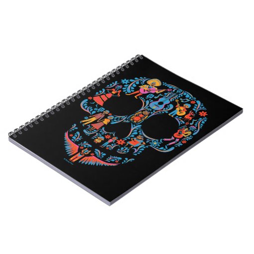 Disney Pixar Coco | Colorful Sugar Skull Notebook | Zazzle
