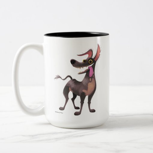 Disney Pixar Coco | Dante | Funny Tongue Out Two-Tone Coffee Mug | Zazzle