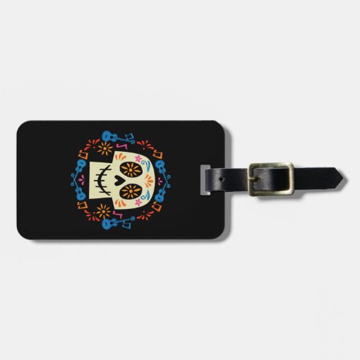 Disney Pixar Coco | Gothic Sugar Skull Luggage Tag | Zazzle