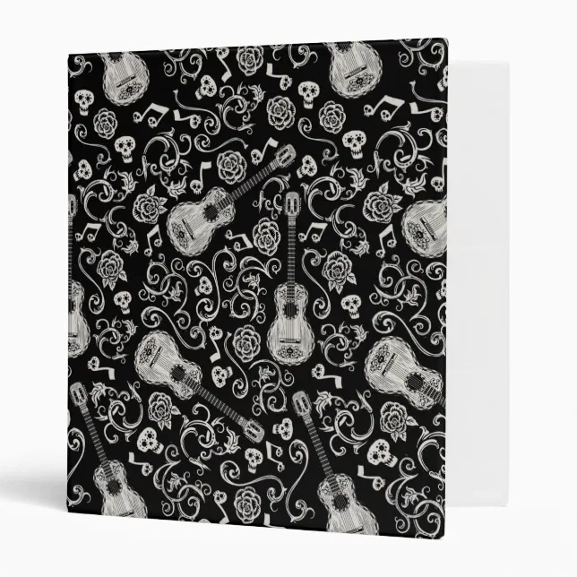 Disney Pixar Coco | Guitar & Rose Pattern Binder | Zazzle