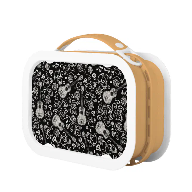 Disney Pixar Coco | Guitar & Rose Pattern Lunch Box | Zazzle