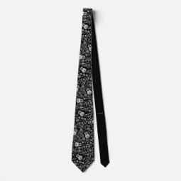 Disney Pixar Coco | Guitar & Rose Pattern Neck Tie | Zazzle