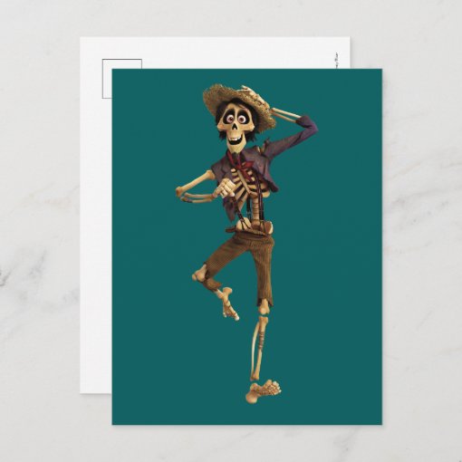 Disney Pixar Coco | Hector | Dancing Skeleton Postcard | Zazzle