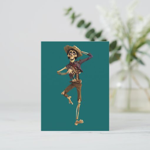 Disney Pixar Coco | Hector | Dancing Skeleton Postcard | Zazzle