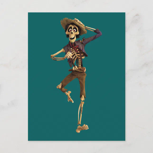 Disney Pixar Coco | Hector | Dancing Skeleton Postcard | Zazzle